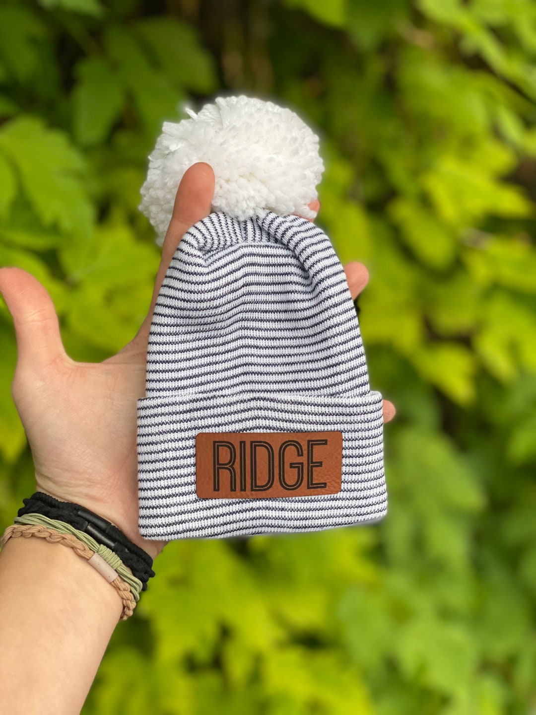 Personalized Newborn Baby Beanie - Hospital Announcement, Coming Home ...