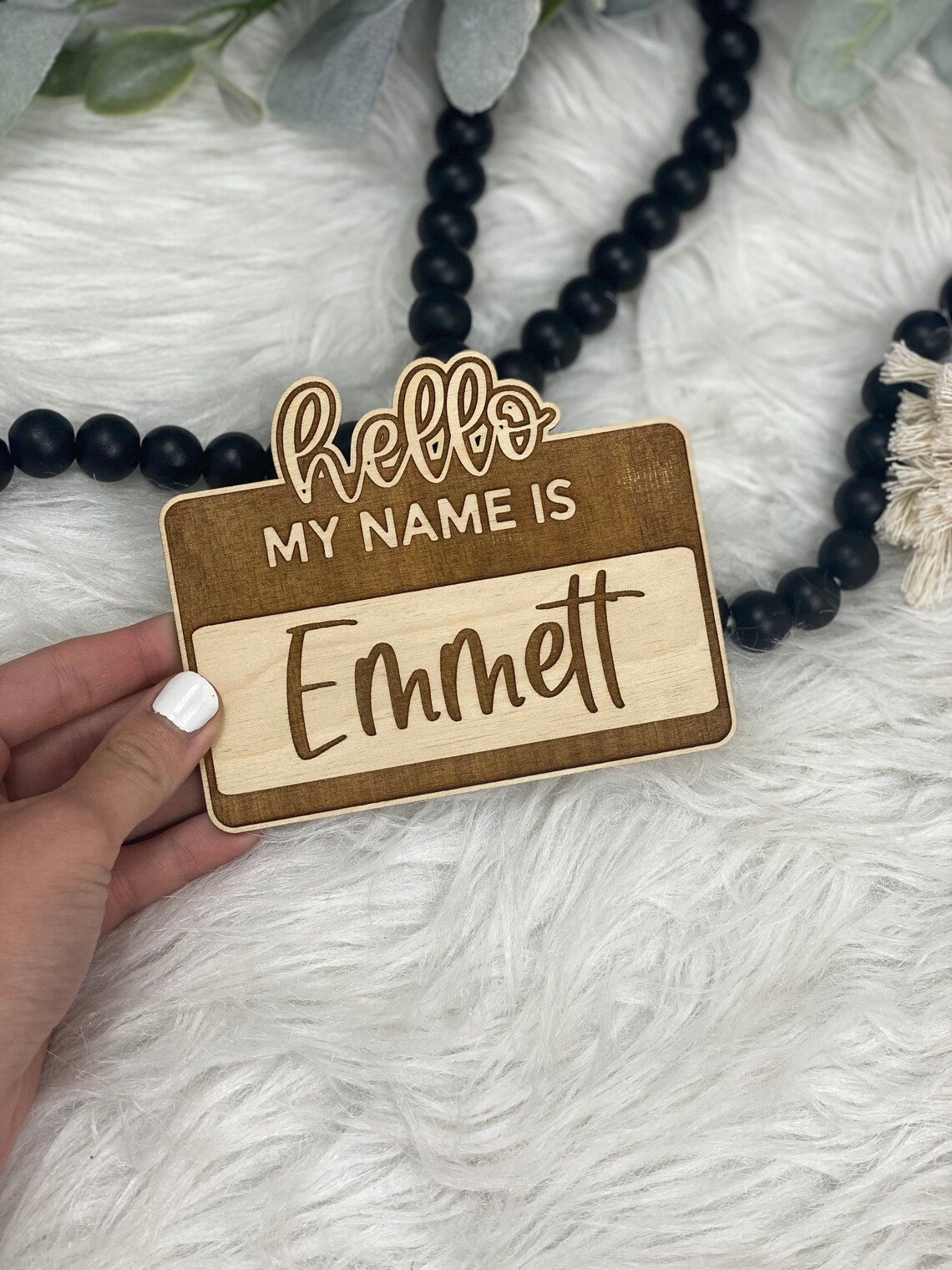 Hello My Name is Baby Sign - Etsy