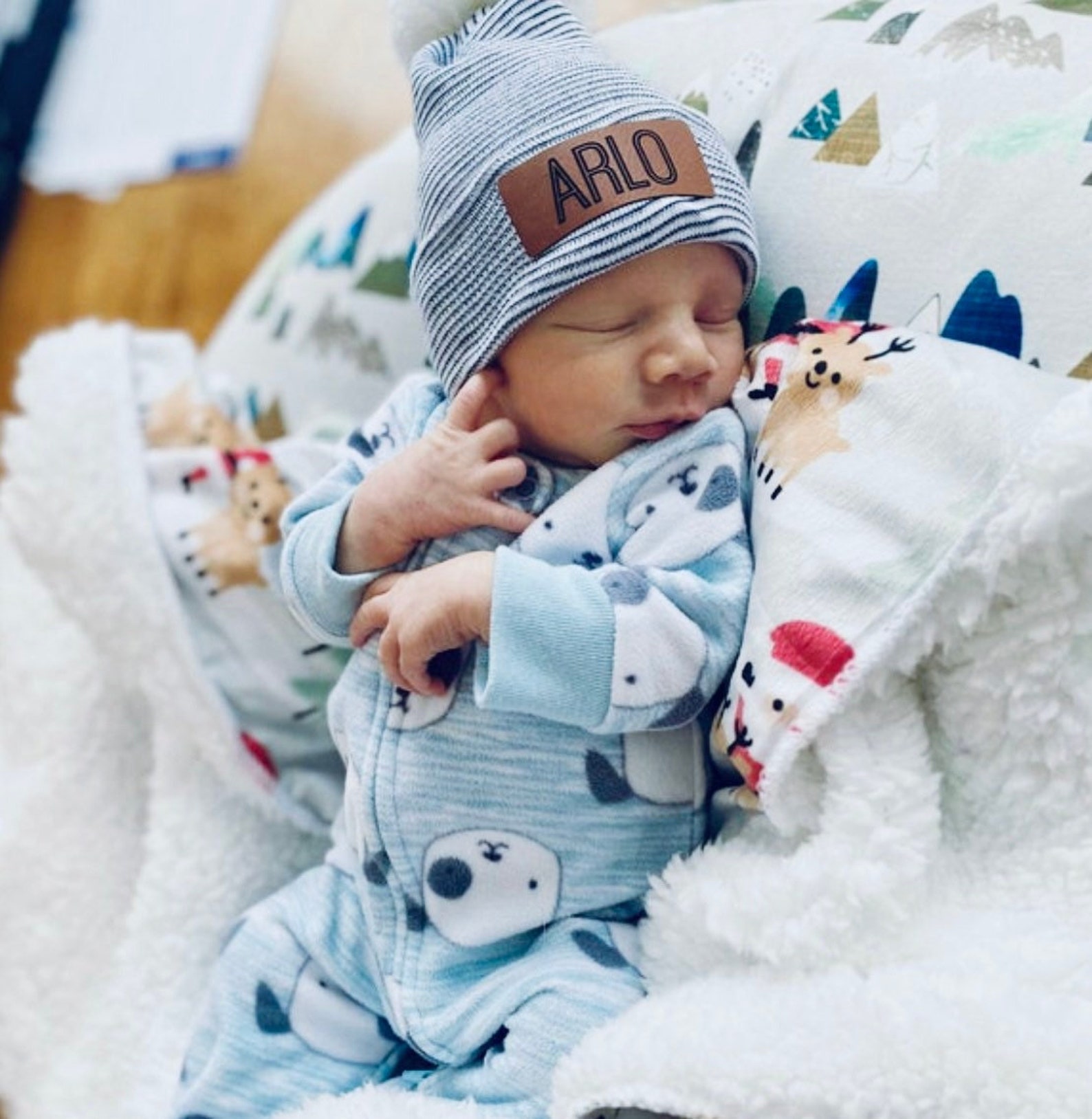 Newborn Baby Beanie for Hospital - Etsy