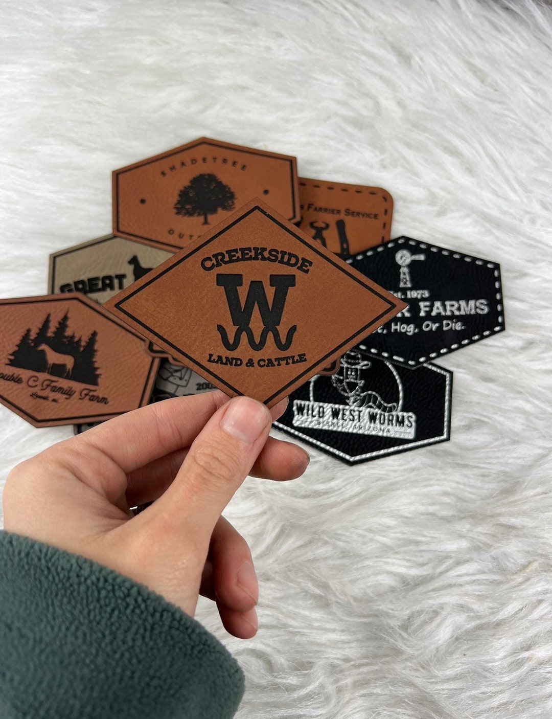 Custom Leatherette Logo Patches: DIY Iron on Patch - Etsy