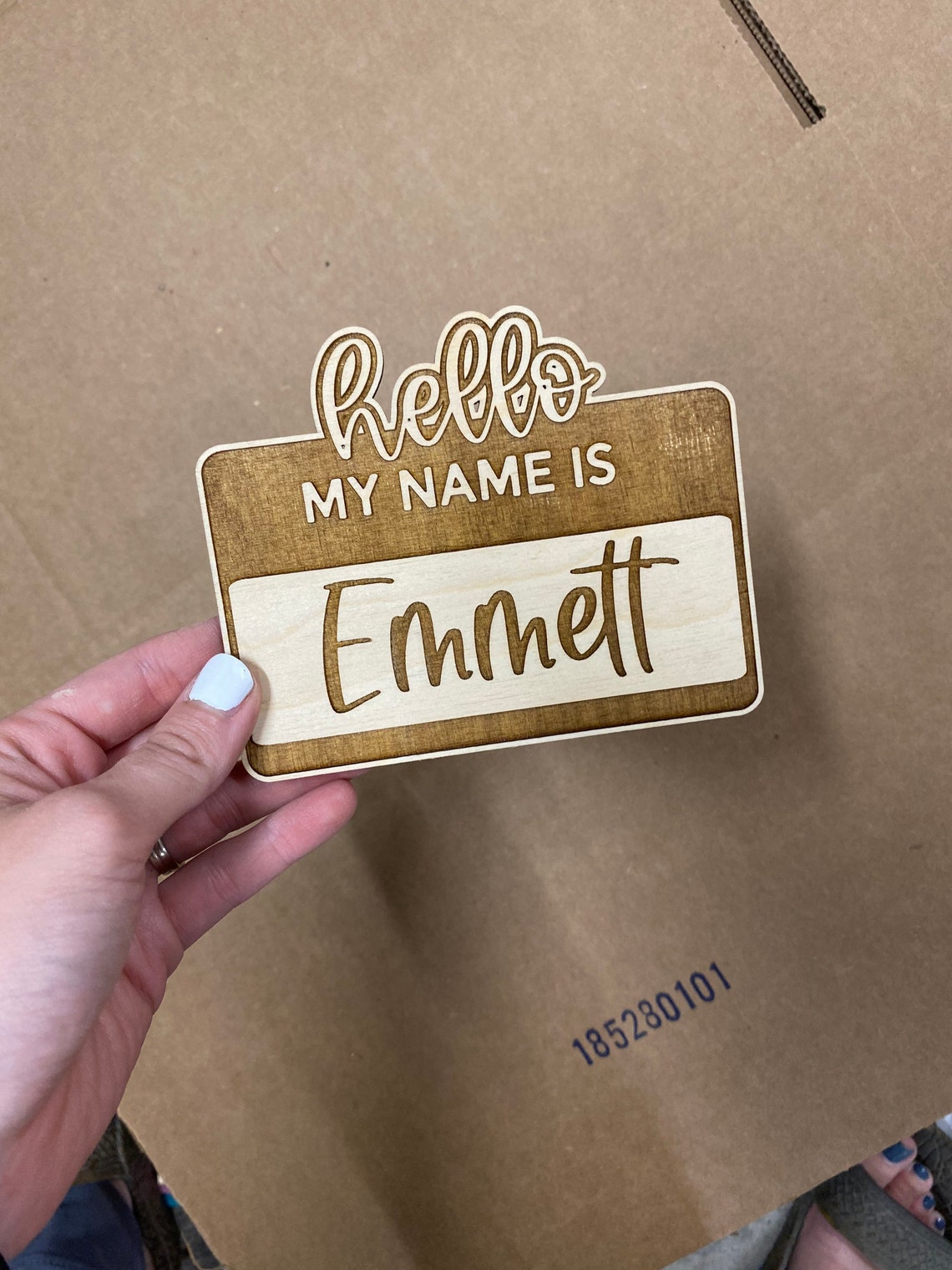 Hello My Name is Baby Sign - Etsy