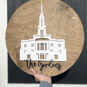 3D Temple Signs LDS Temple Sign Mormon Temple 3D Sign - Etsy