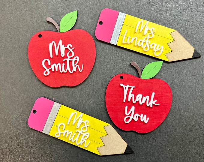 Teacher Gift Tags Custom Gift Tags Teacher Gift Teacher Appreciation ...