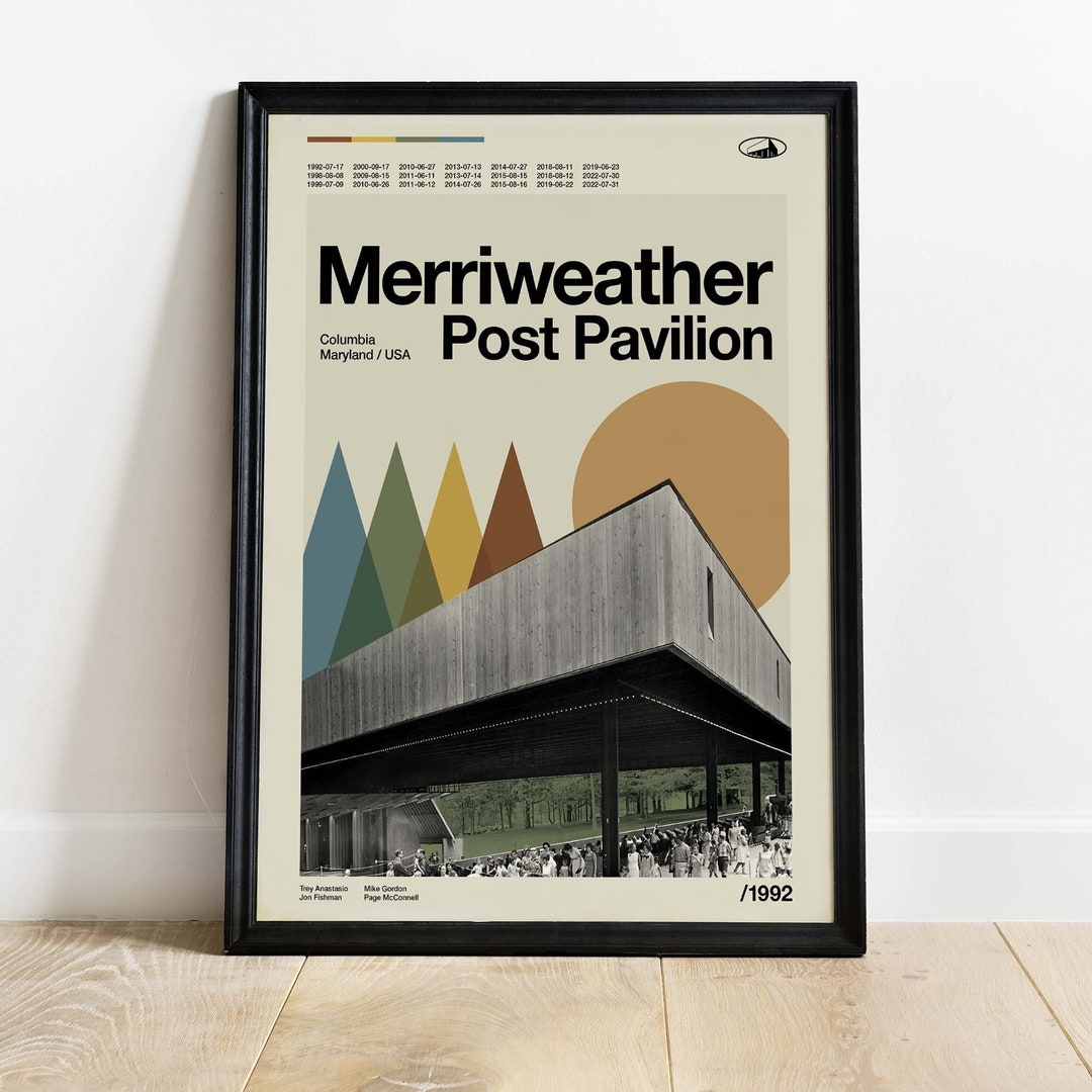 Phish Merriweather Post Pavilion Print, Columbia Maryland Wall Art ...