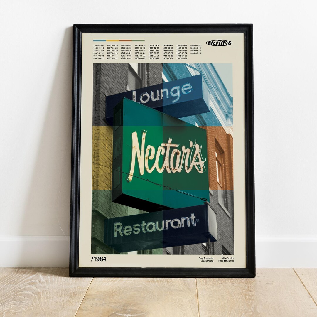 Phish – Nectar's – 18" X 24" (mid-century Modern) MSG Poster – Free U.S ...