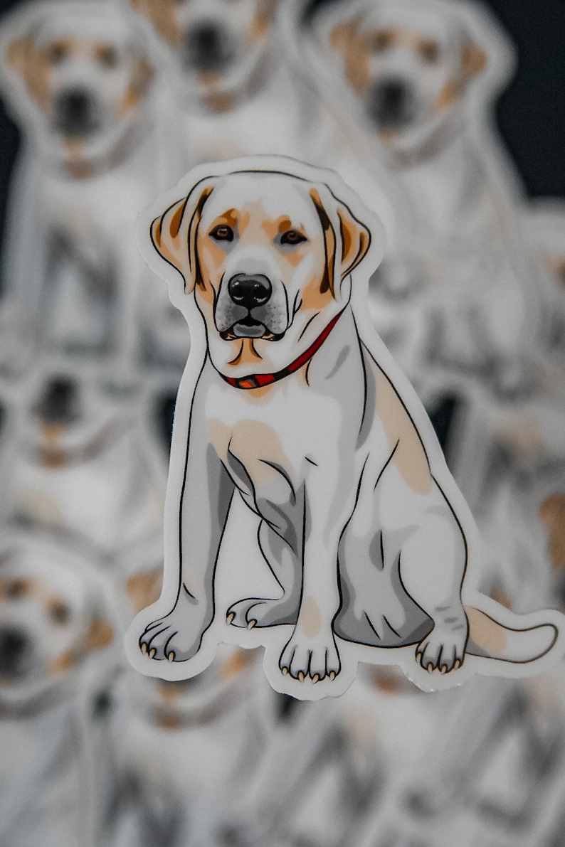 Labrador Retriever Sticker dog Breed Sticker | Etsy