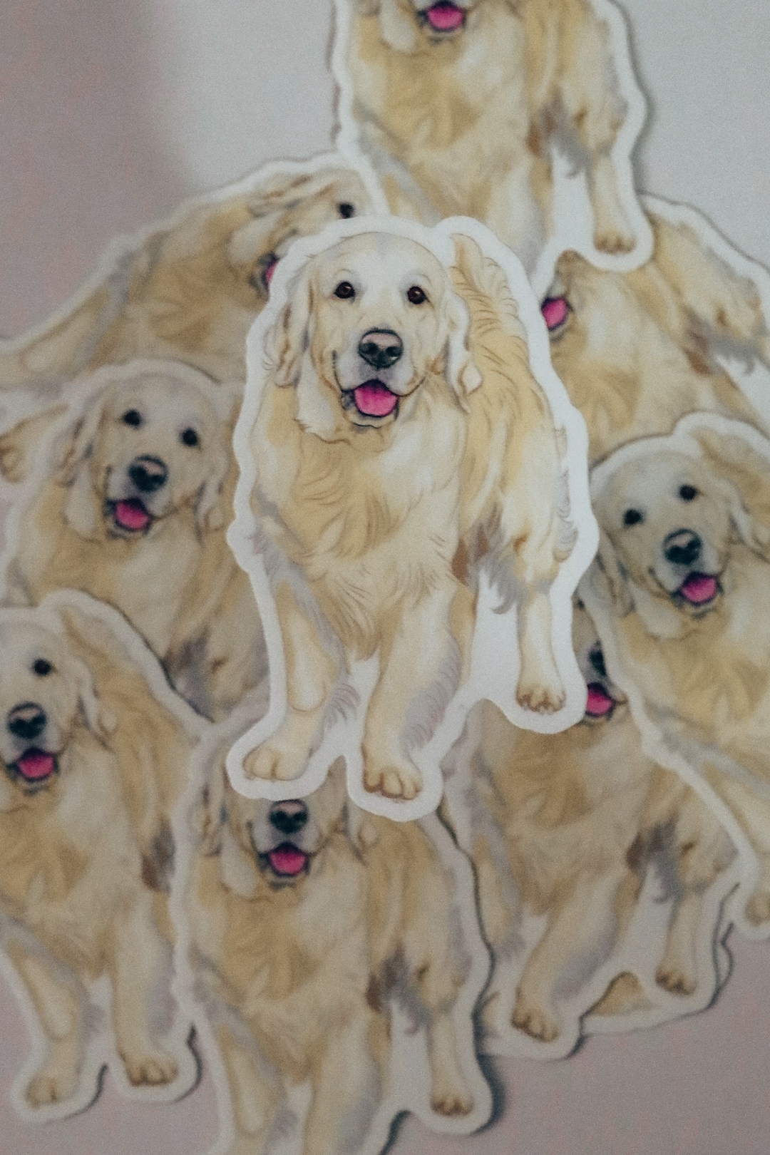 Cream Golden Retriever Dog Breed Sticker - Etsy
