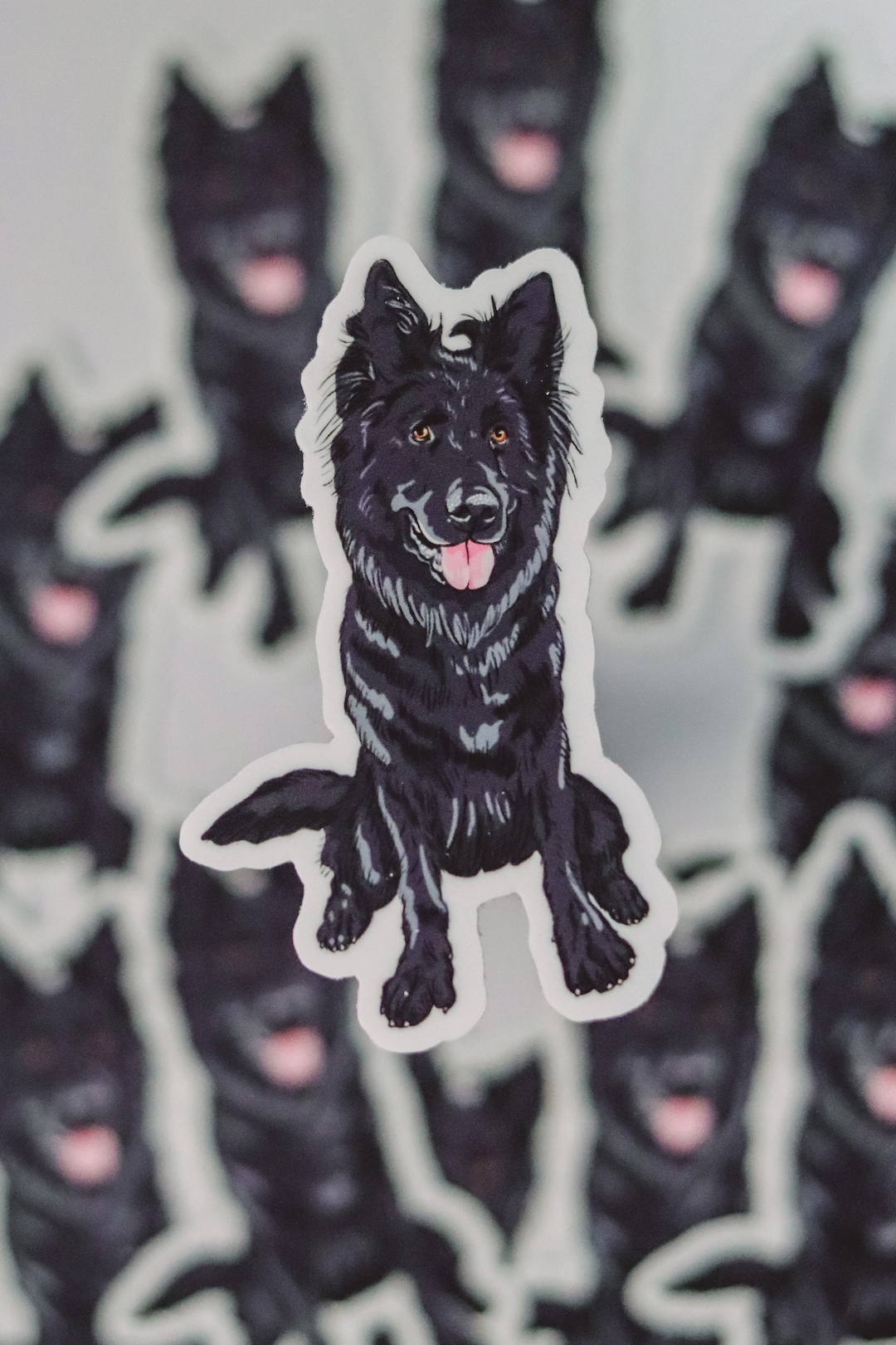 Black German Shepherd Dog Breed Sticker - Etsy