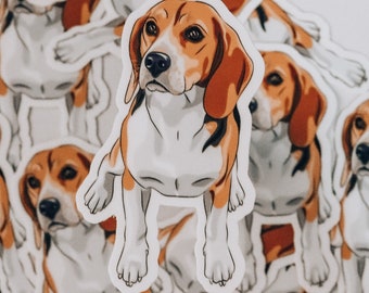 Beagle Bagel Vinyl Sticker Decal - Etsy