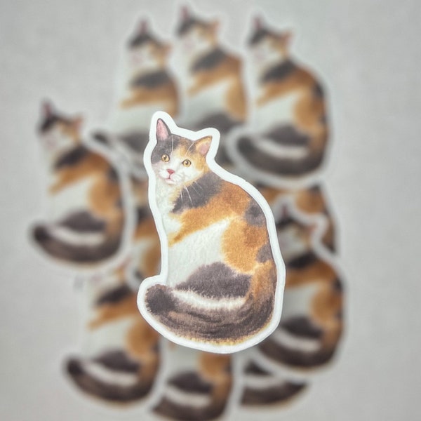 Calico Cat Print - Etsy