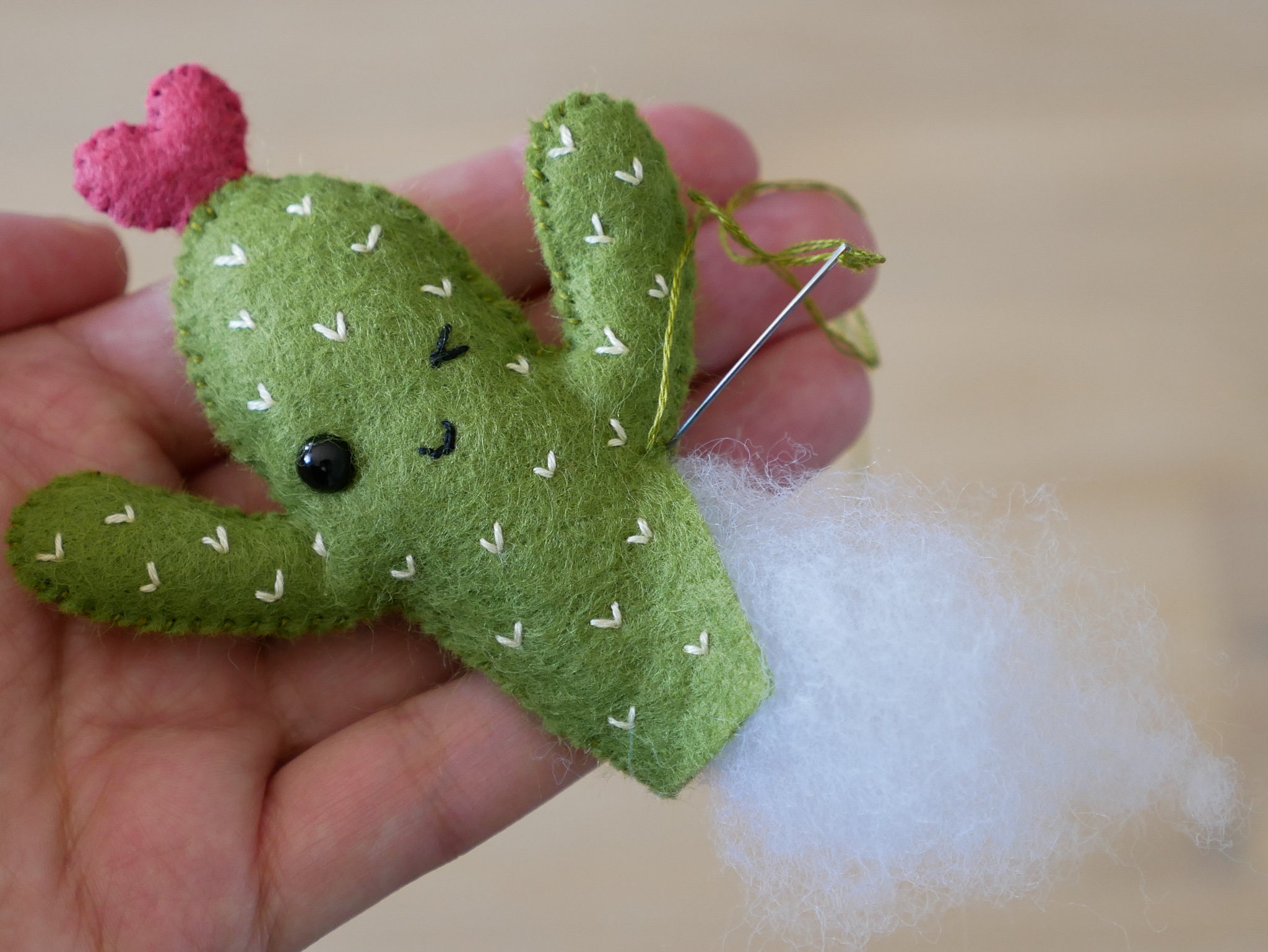 Felt Cactus Sewing Pattern Bundle: Saguaro & Bunny Ear (PDF Digital ...