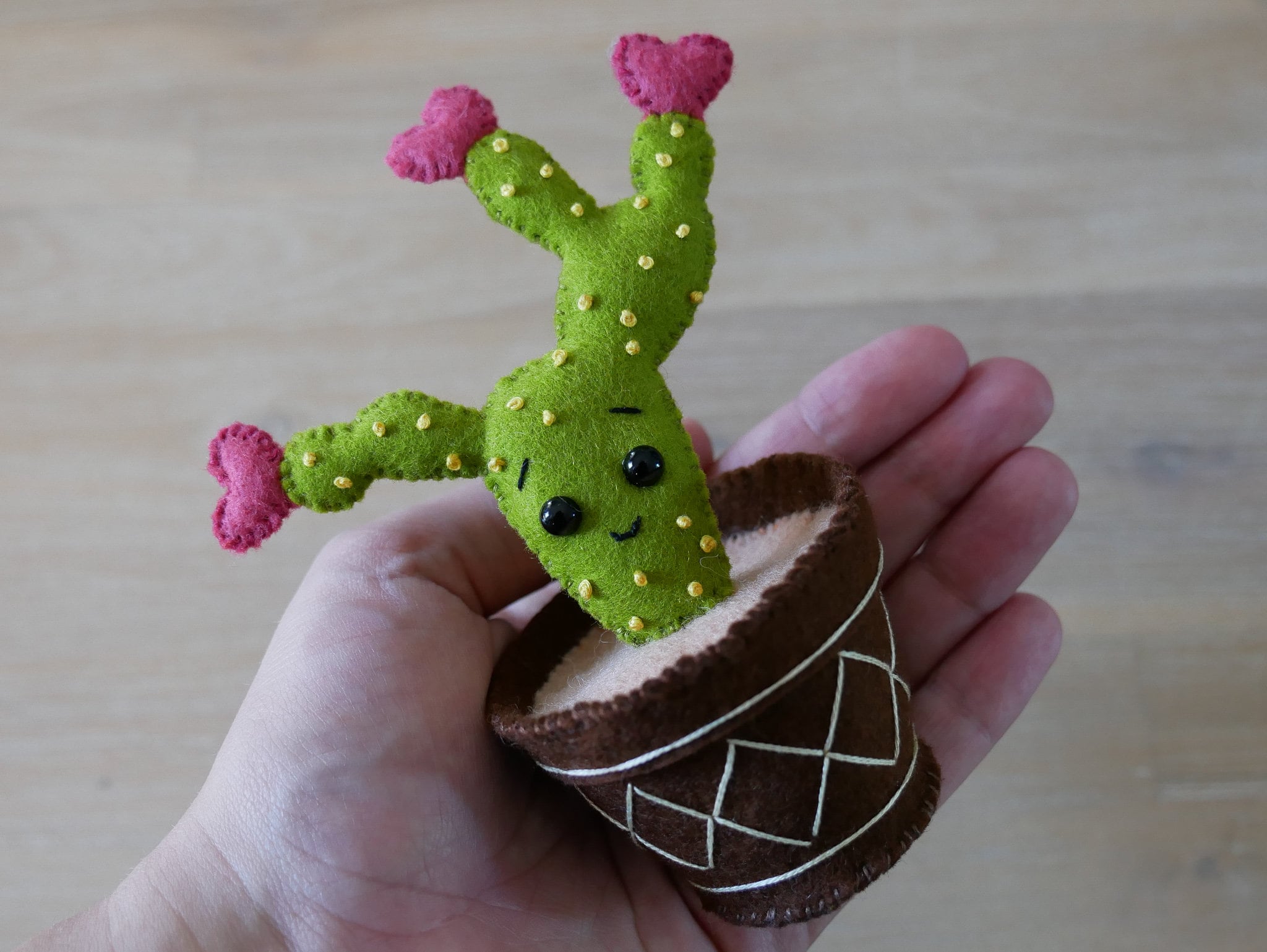 Felt Cactus Sewing Pattern Bundle: Saguaro & Bunny Ear (PDF Digital ...