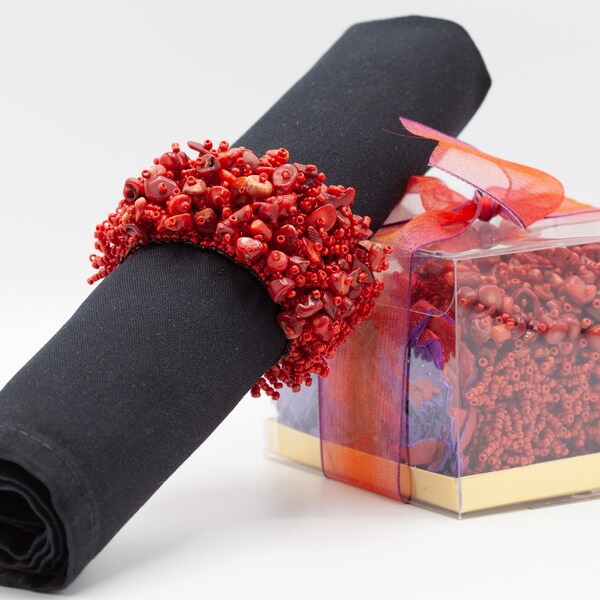 Coral Napkin Ring - Etsy