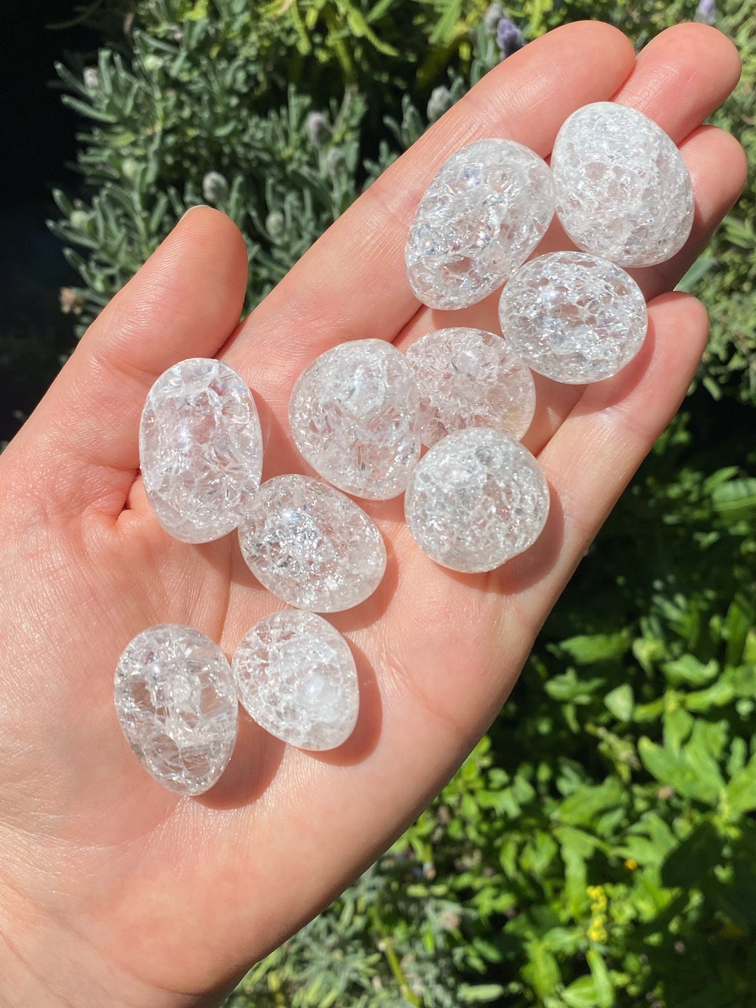 1 Fire & Ice Quartz Tumbled Stone, Geology, Pocket Stones, Jewelry ...
