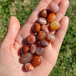 1 Carnelian Pebble, Red Agate, Geode, Rocks, Geology, Pocket Stones ...