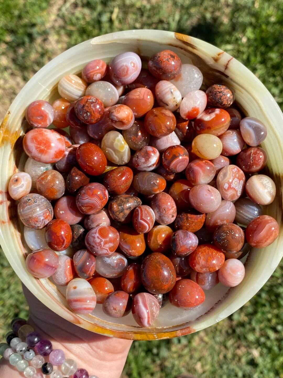 1 Carnelian Pebble, Red Agate, Geode, Rocks, Geology, Pocket Stones ...