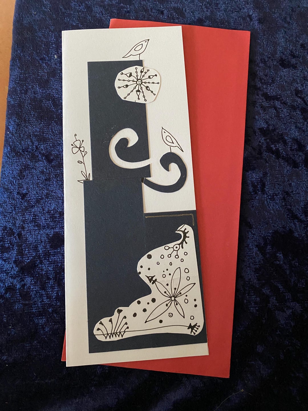 10 Different Art Cards Handmade, Drawn, Cut, Stuck & Packaged by Hand ...