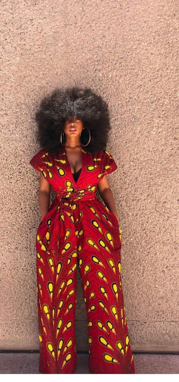 Amara Ankara Infinity Jumpsuitafrican Clothing for - Etsy