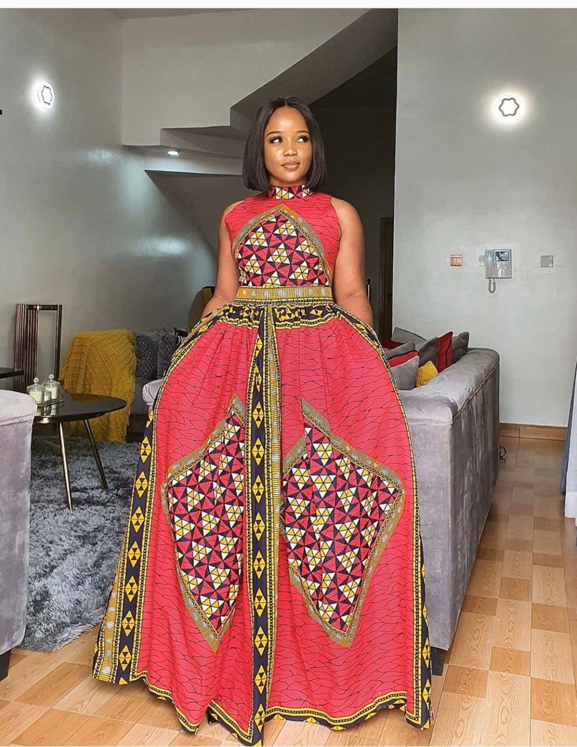 African Print Maxi Dress African Clothing for Womenankara - Etsy