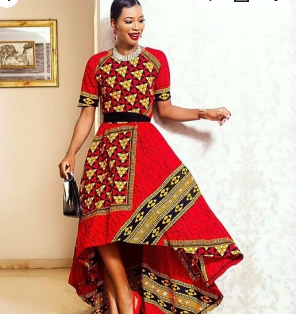 Minah African Dressafrican Women Dress Ankara Print Trendy - Etsy