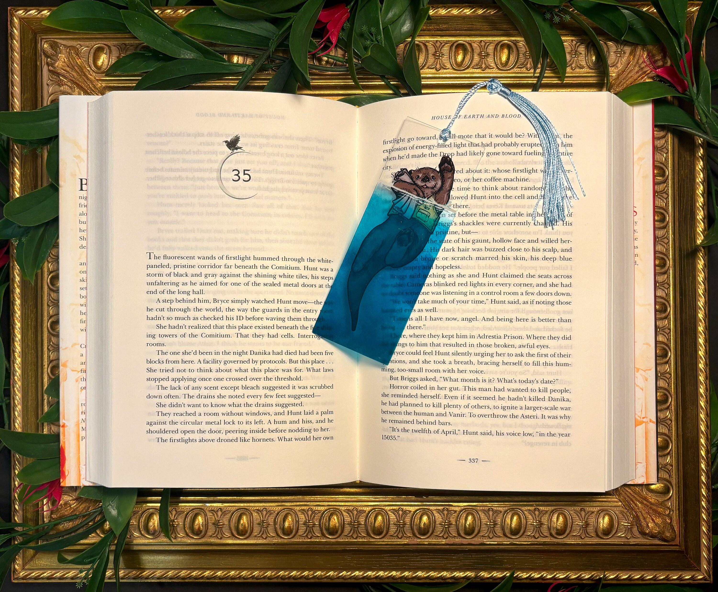 Translucent Acrylic Bookmark Delivery Otter Original Illustration Done ...