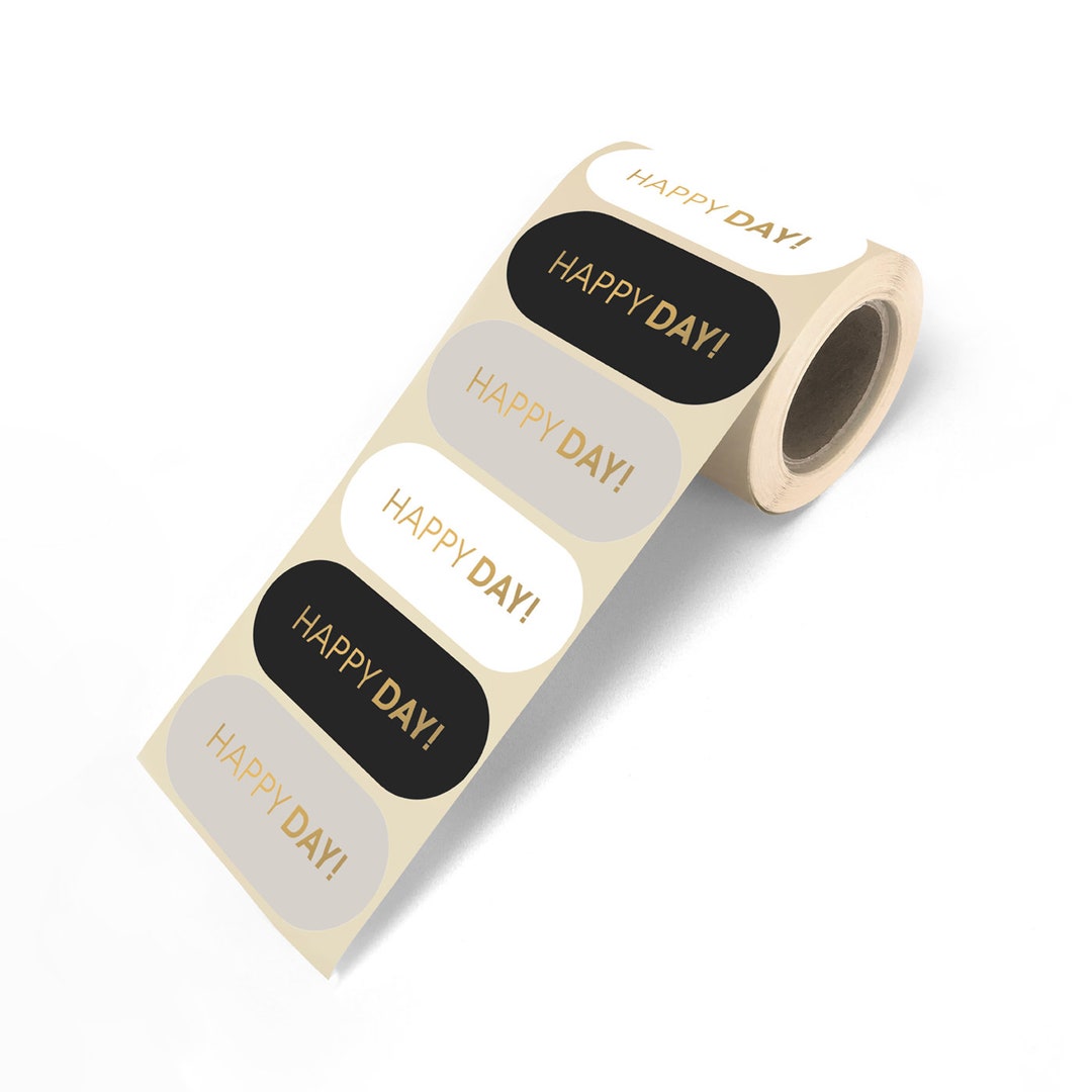 Sticker Sticker Gift Wrapping Labels Oval Gold Effect Gift Stickers - Etsy