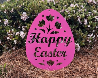 Metal Easter Sign | Etsy