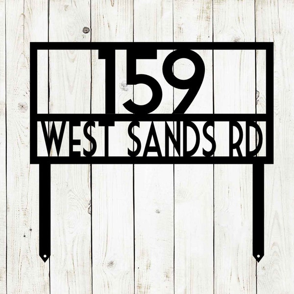 Mailbox Sign With Name and Address - Etsy