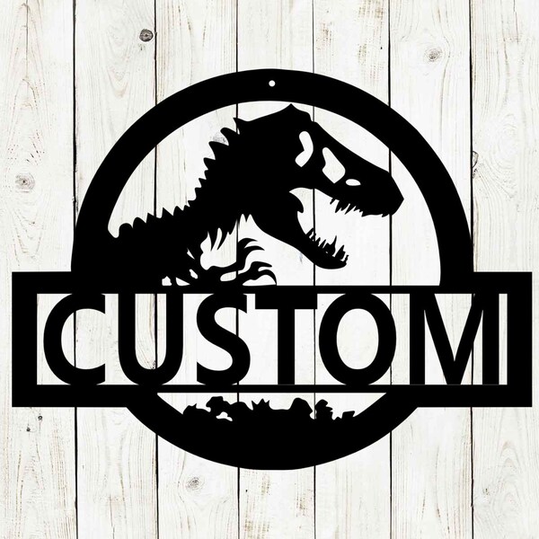 Dinosaur Sign - Etsy