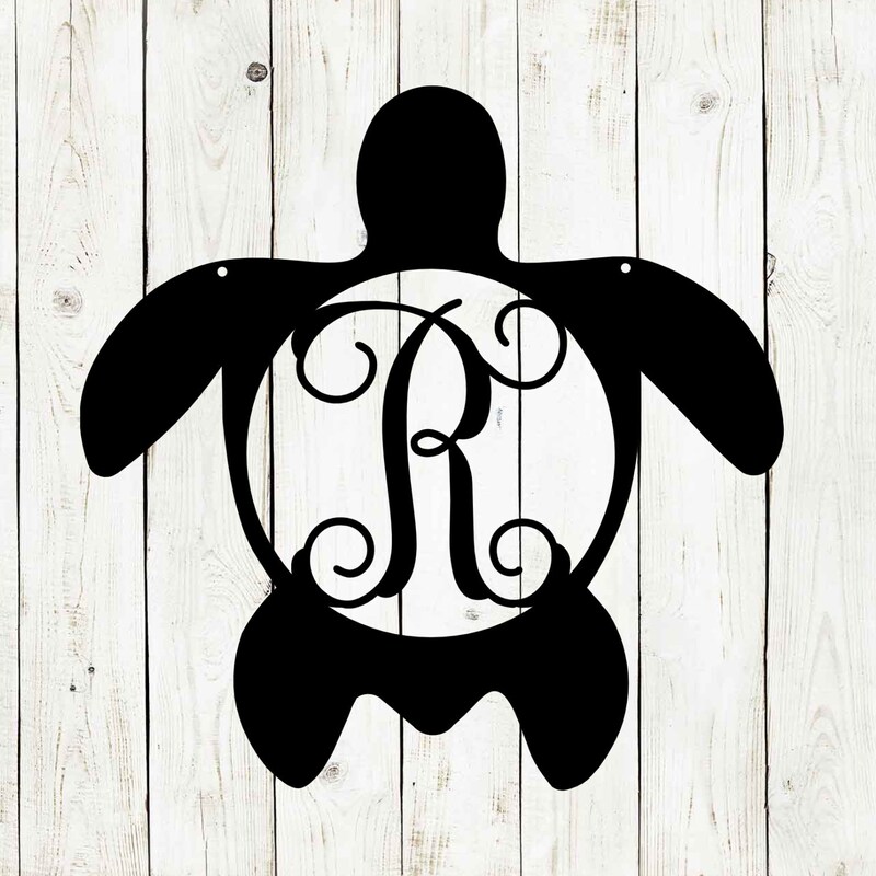 Sea Turtle Monogram - Etsy