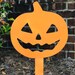 Pumpkin Metal Yard Sign, Halloween, Halloween Decor, Fall Decor, Custom ...