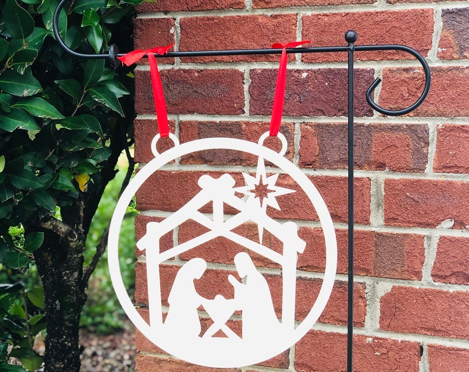 Nativity Mailbox Sign Nativity Set Nativity Scene Christmas - Etsy