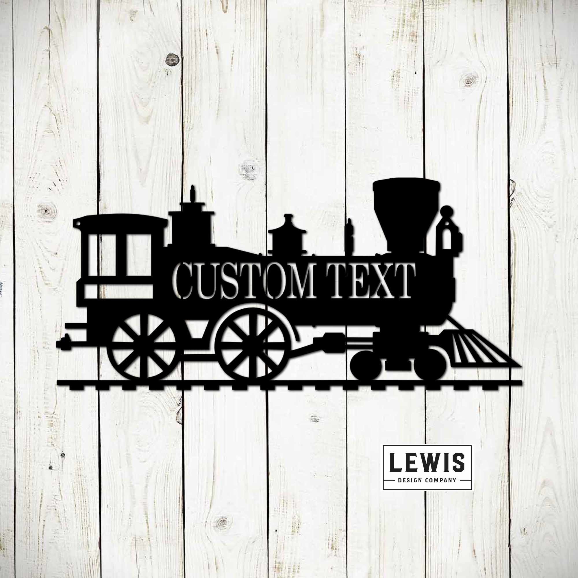 Train Custom Wall Decoration Metal Powder Coated Train Sign - Etsy