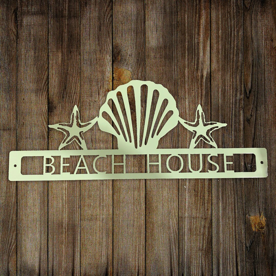 Custom Name Beach House Sign, Custom Name Sign, Monogram, Home Decor ...
