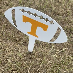 Tennessee Volunteers Football Stake Metal Sign, Football Sign, Football ...