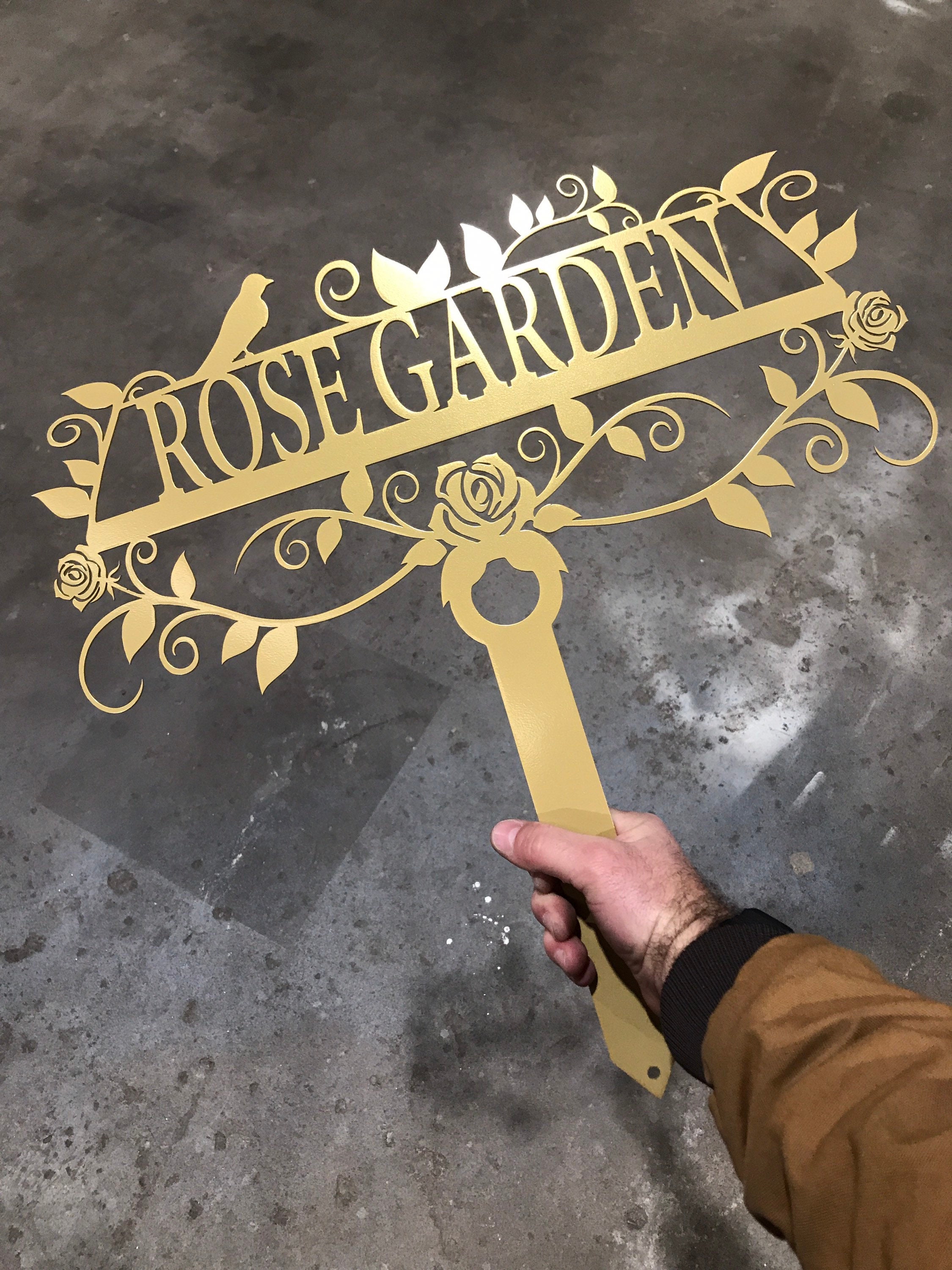 Custom Garden Sign, Rose Garden, Garden Sign, Personalized Sign ...