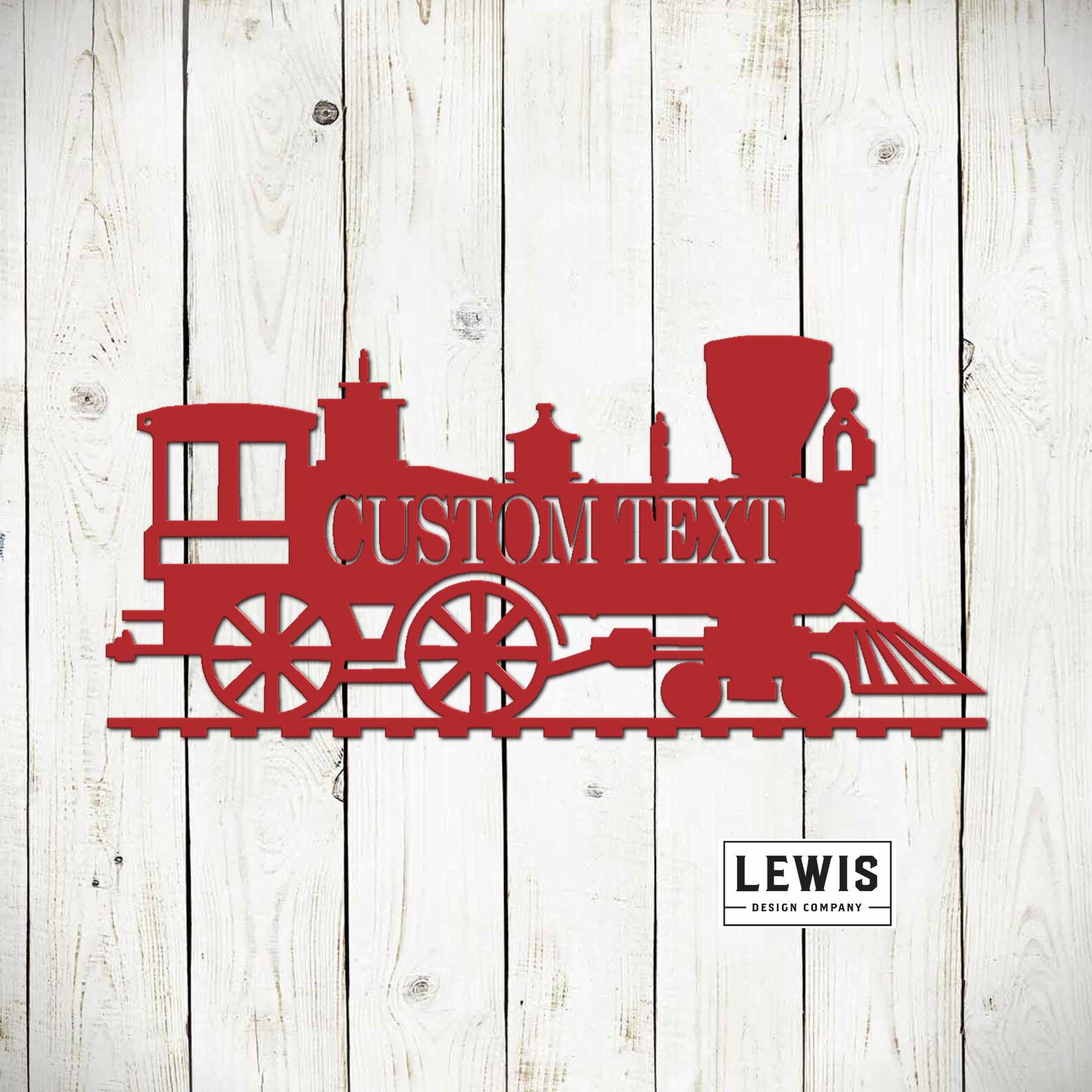Train Custom Wall Decoration, Metal Powder Coated Train Sign, Steam ...