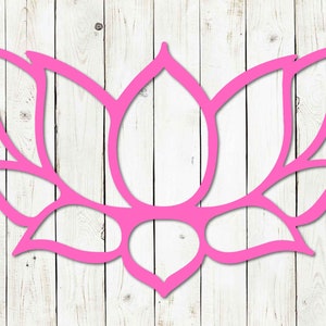 Lotus Flower Metal Sign, Lotus, Flower, Outdoor Decor, Home Decor ...