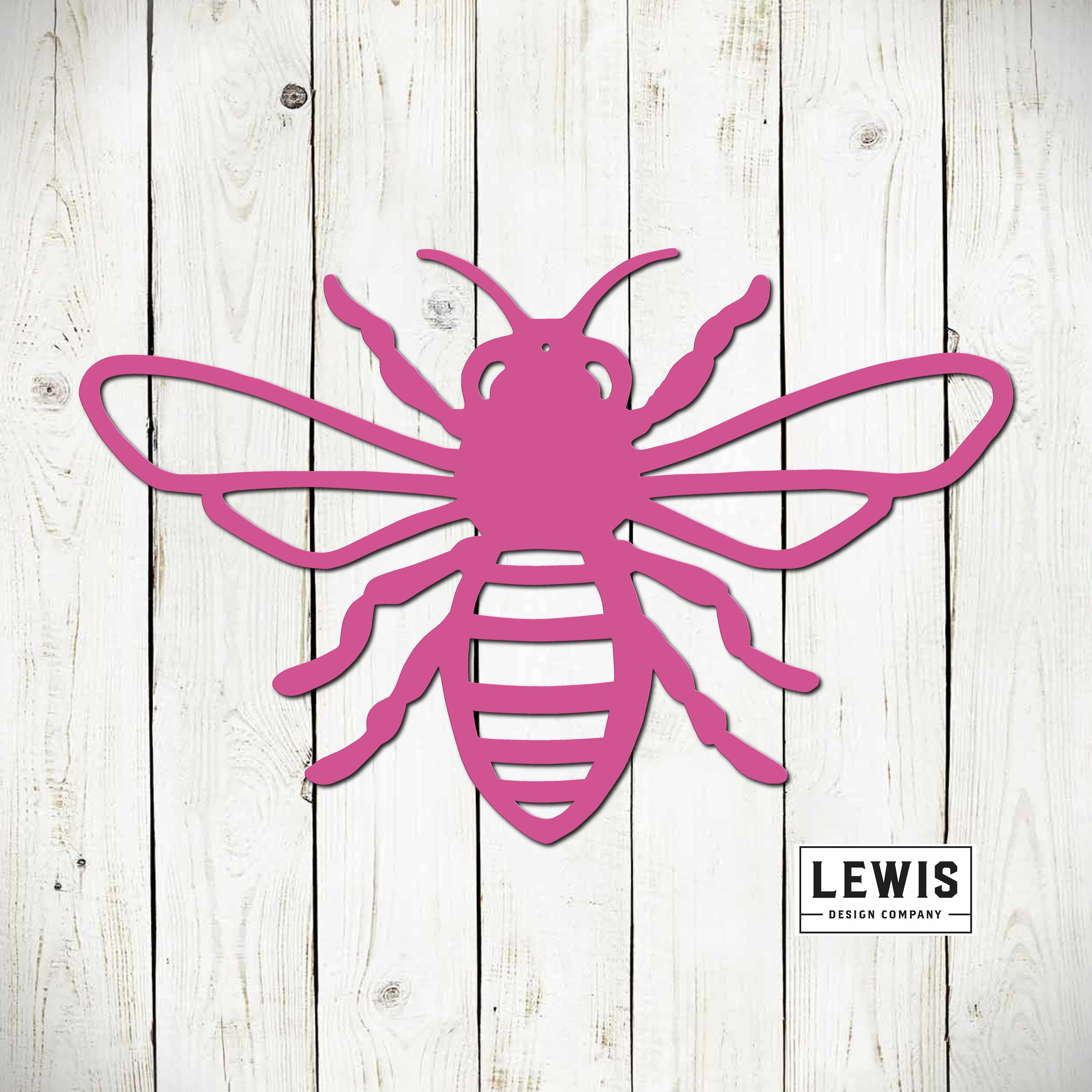 Honey Bee Metal Sign Honey Bee Garden Art Bee Wall Decor - Etsy