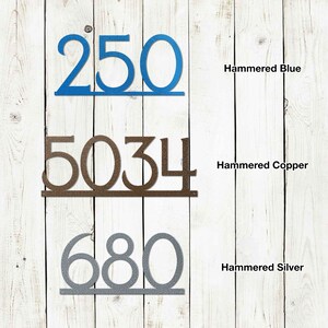 Horizontal Address Plaque, Custom Metal Powder Coated Address Sign - Etsy