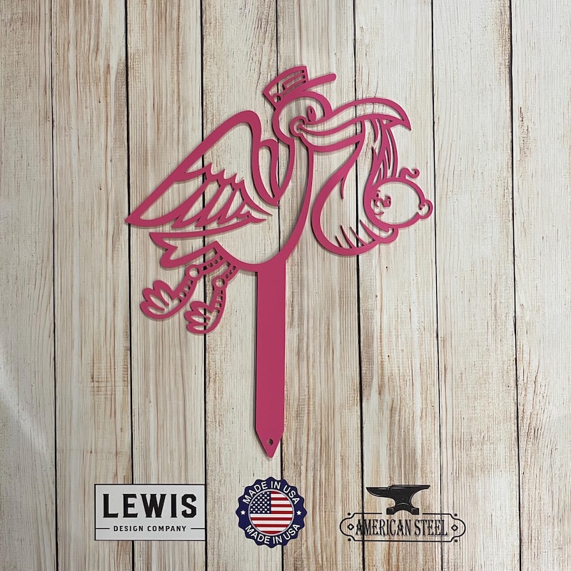 Pink Stork Yard - Etsy