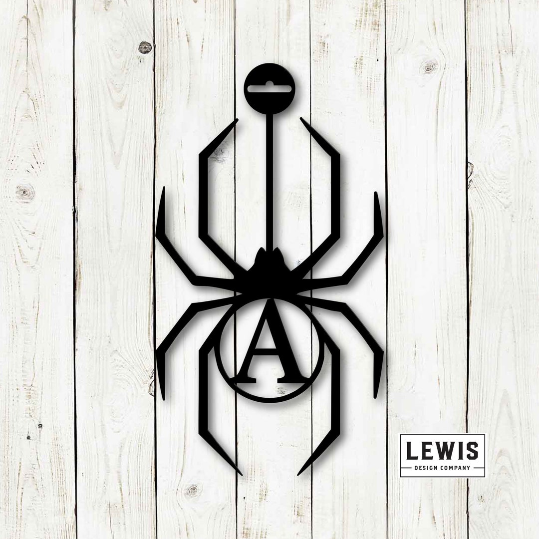 Spider Monogram Door Hanger, Halloween Decor, Fall Decor, Halloween ...