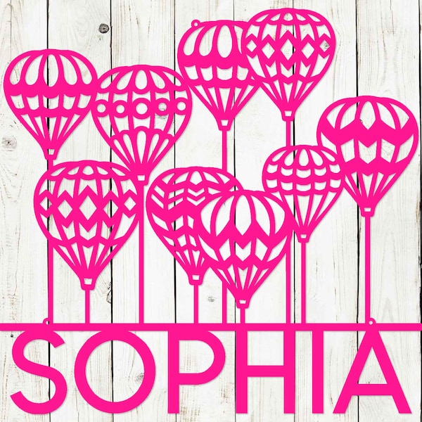 Hot Air Balloon Sign - Etsy