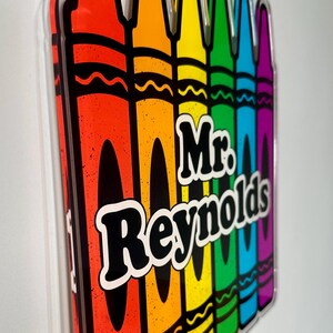 Crayon Acrylic Hanger, Teacher Decor, Classroom Decor, Teacher Gift ...