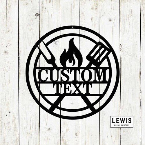 Personalized Metal BBQ Sign Outdoor Sign BBQ Grill Sign - Etsy