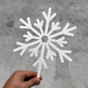Snowflake Metal Yard Stakes, Winter Yard Decor Metal Signs - Etsy