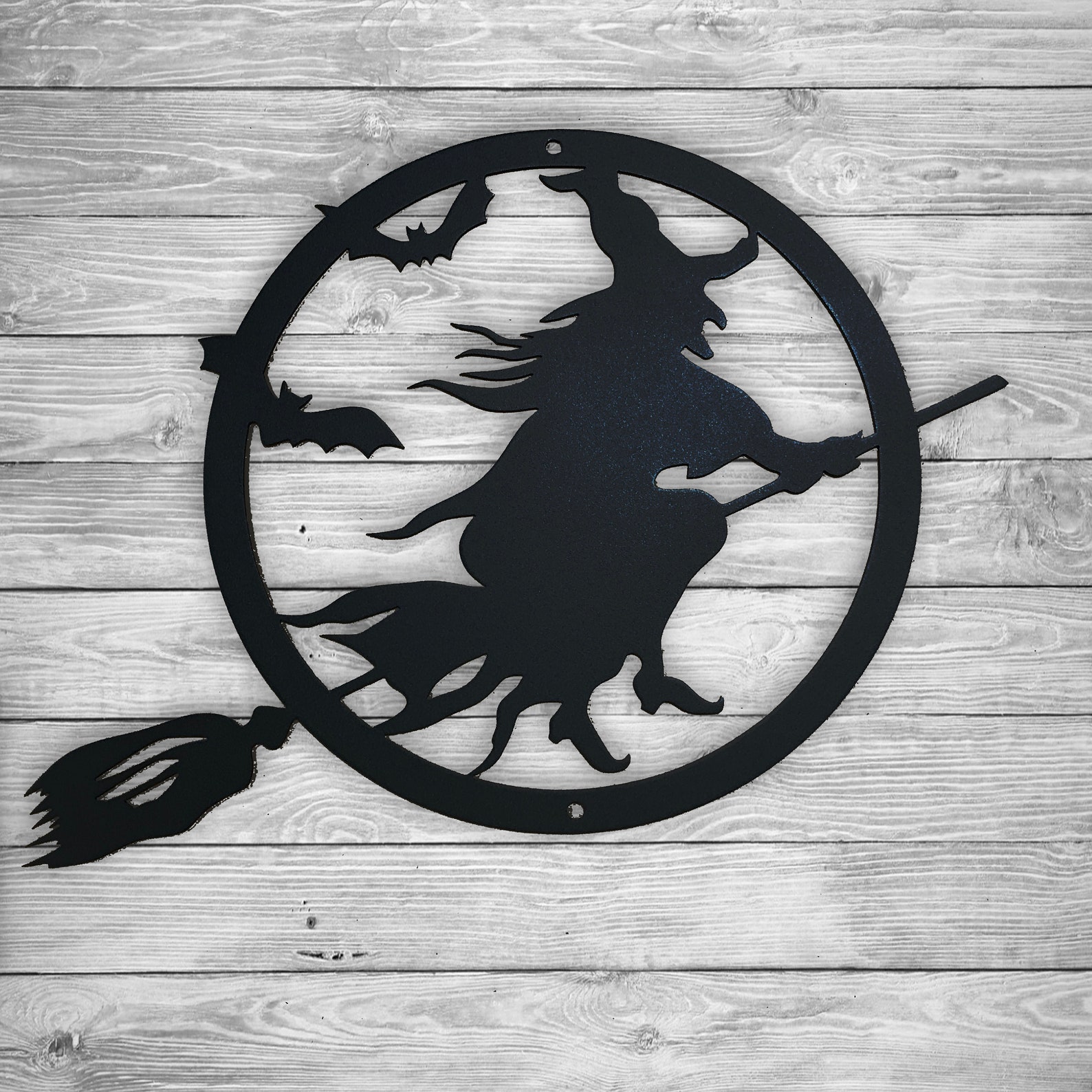 Witch Metal Sign Witch Sign Halloween Door Hanger Halloween | Etsy