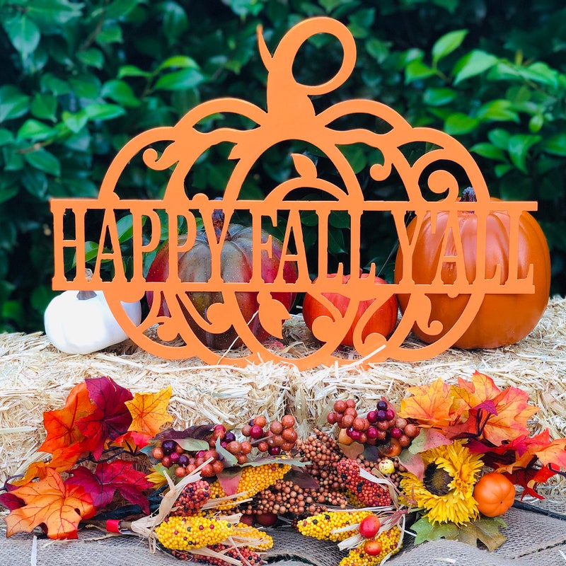 Happy Fall Yall Sign - Etsy