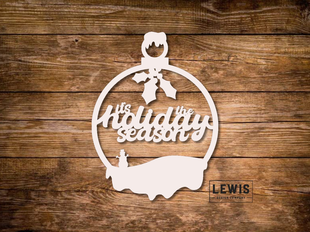 Holiday Season Ornament Metal Sign, Christmas Decor, Holiday Sign ...