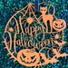 Happy Halloween Web Metal Sign Door Decor, Halloween Metal Sign, Scary ...